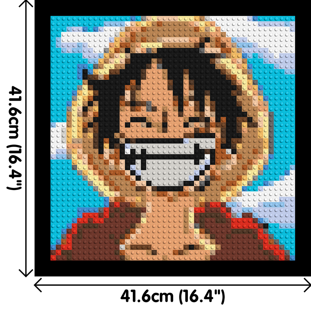 Shop Monkey D. Luffy Pixel Art - Brick Art Mosaic Kit by Brick Me ...