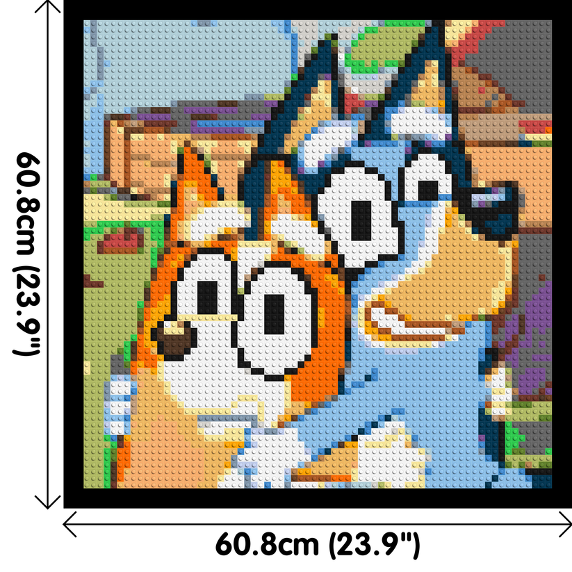 Shop Bluey & Bingo Pixel Art - Brick Art Mosaic Kit by Brick Me – Brick ...